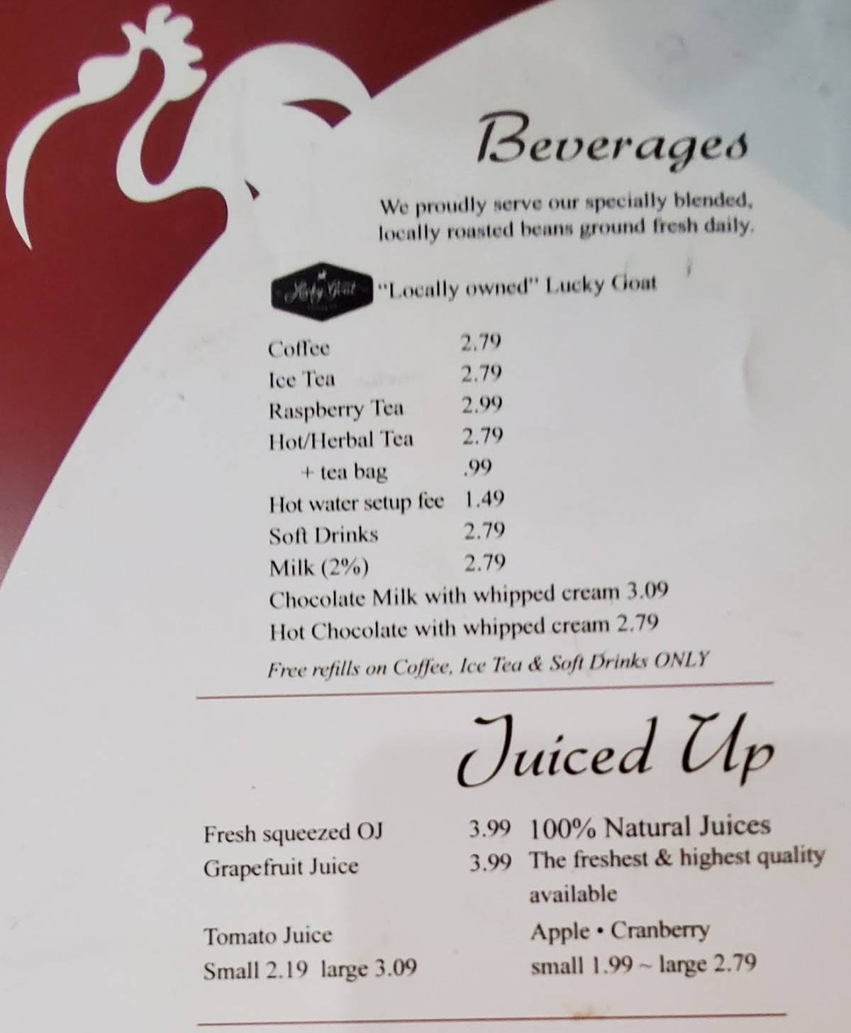 Menu at The Egg Cafe & Eatery, Tallahassee, Austin Davis Ave