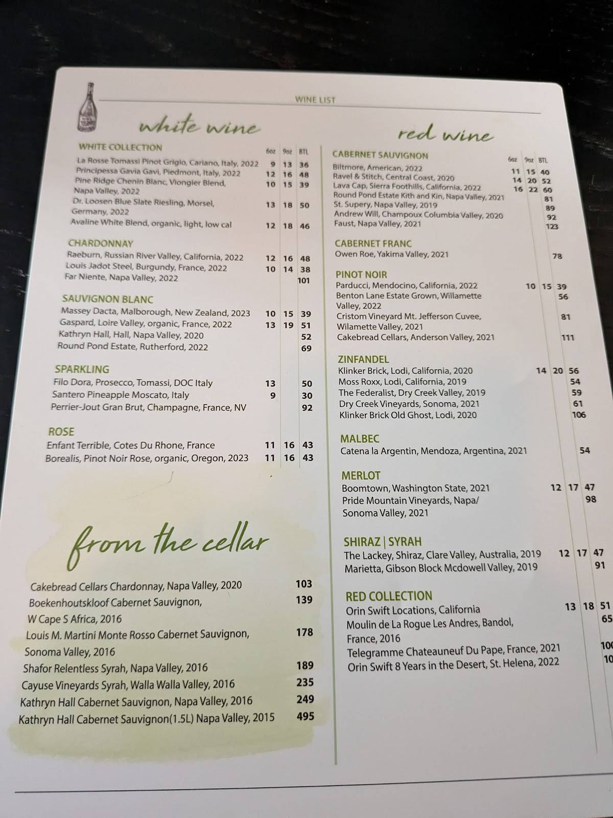 Menu at Tano Bistro Hamilton pub & bar, Hamilton
