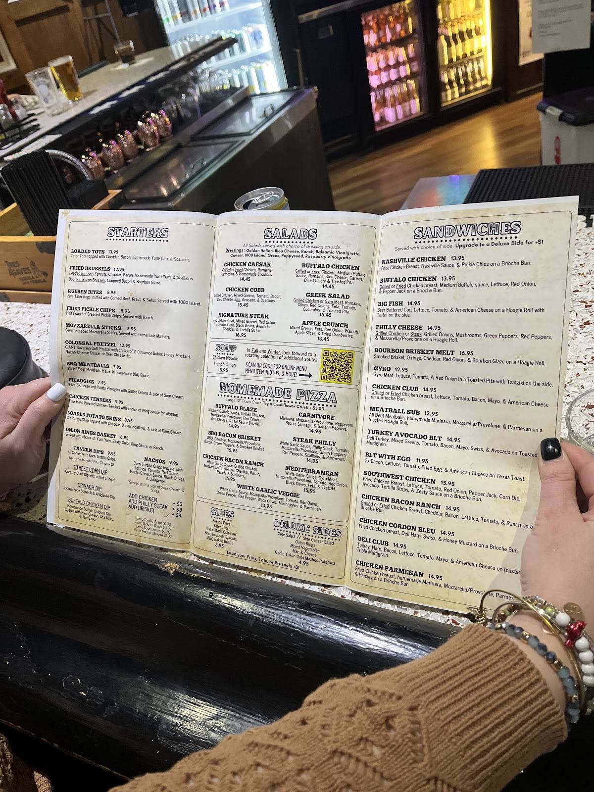 Menu at Tavern of Independence pub & bar, Independence
