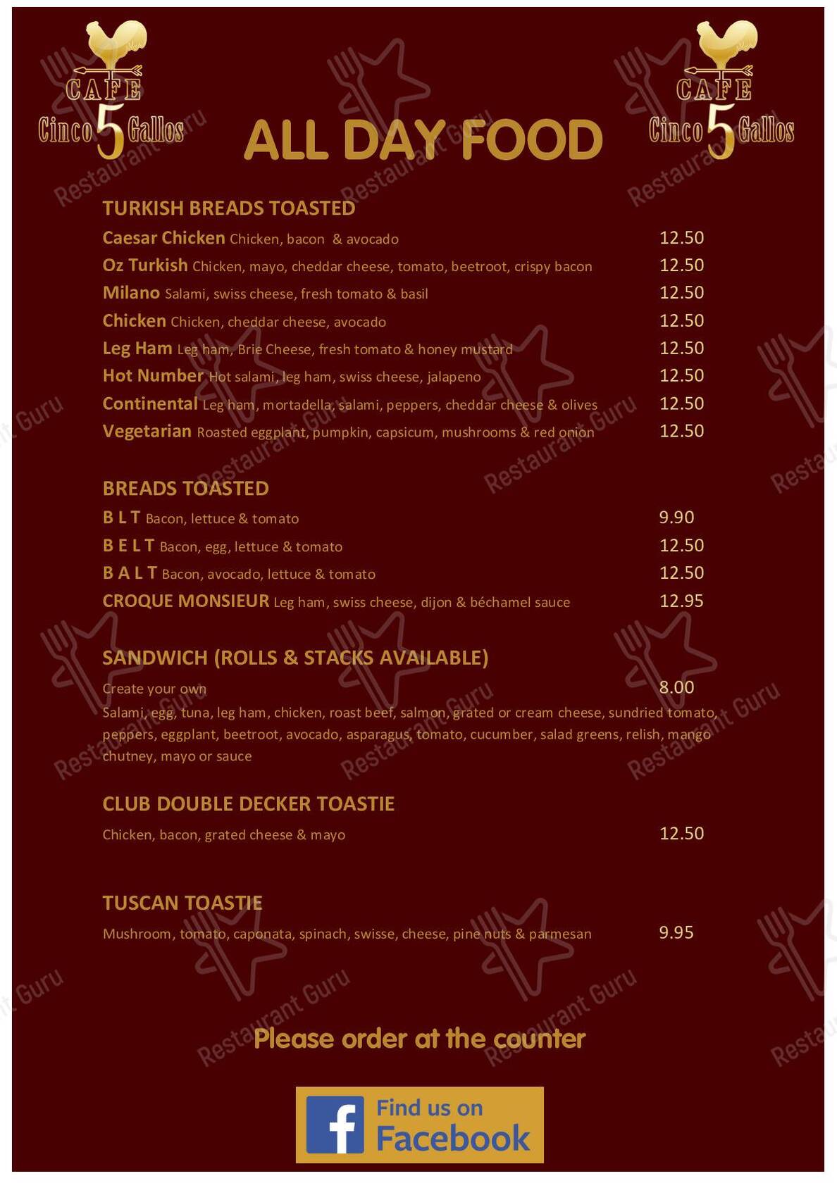 Menu at Teom Kitchen + Bakery, Perth