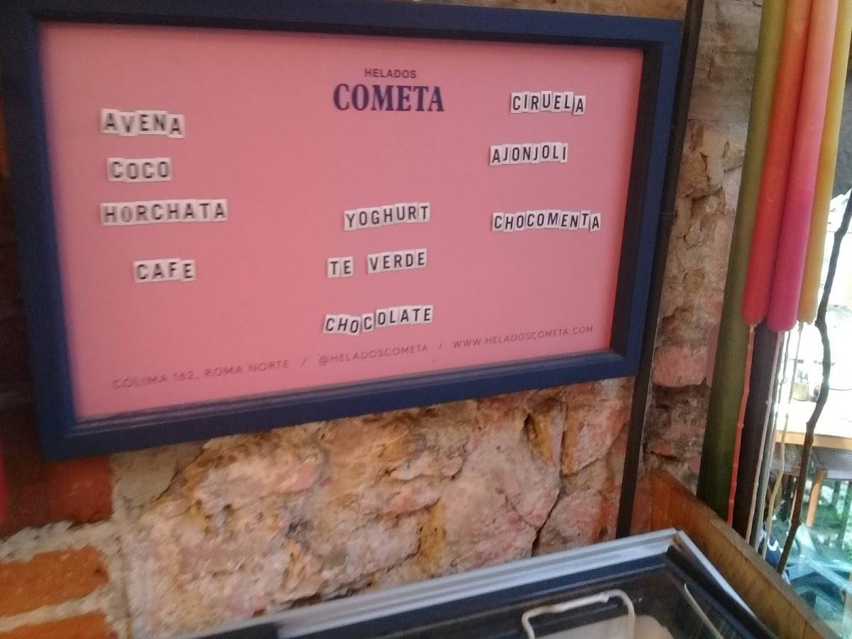 Carta del restaurante Tetetlán, Ciudad del México