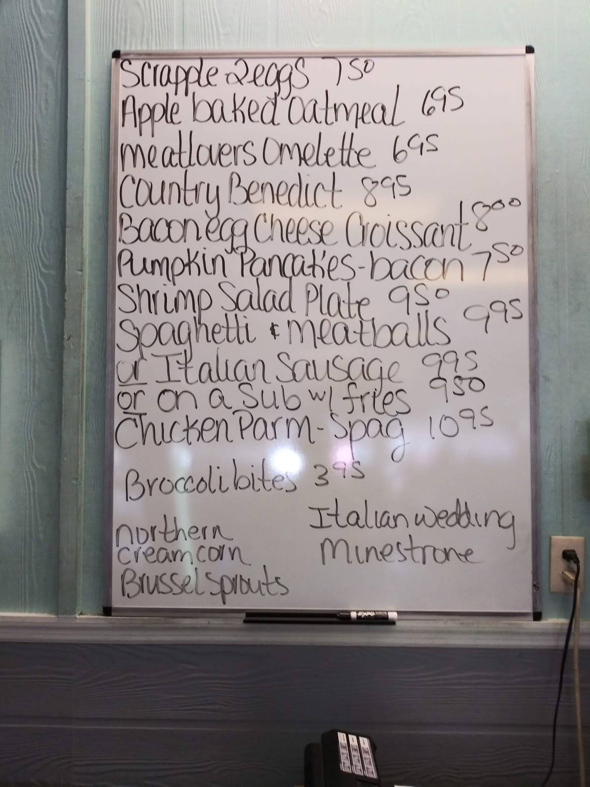 Menu at That Little Restaurant, Melbourne