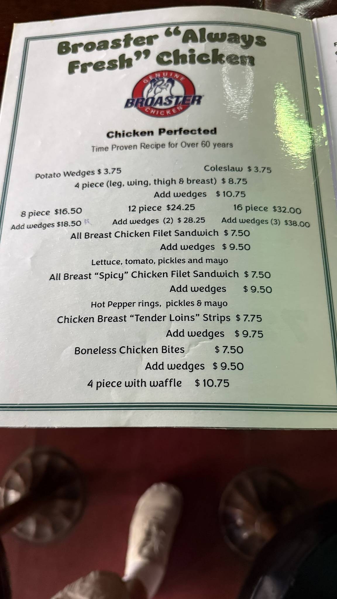 Menu at The Adams Hotel pub & bar, Greenville