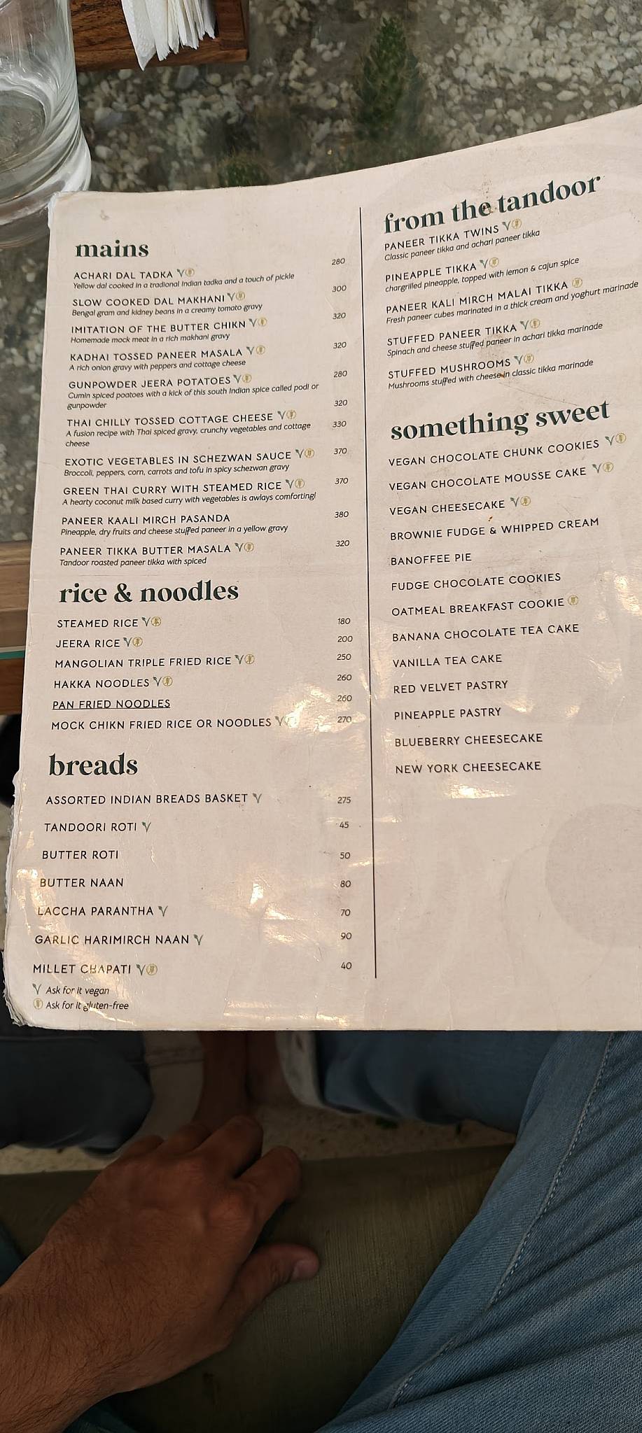 Menu at The Arches Cafe & Bakery, Rishikesh