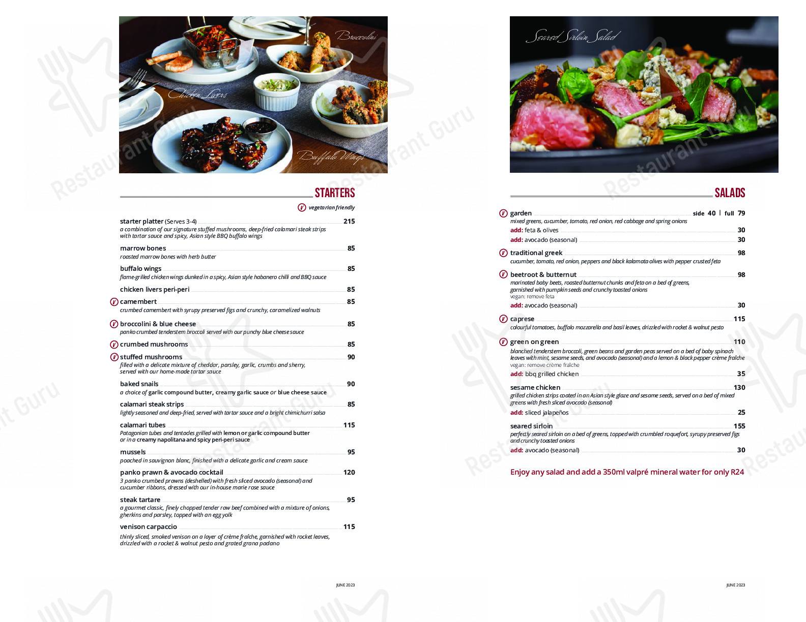 Menu at The Brewmaster pub & bar, Port Elizabeth