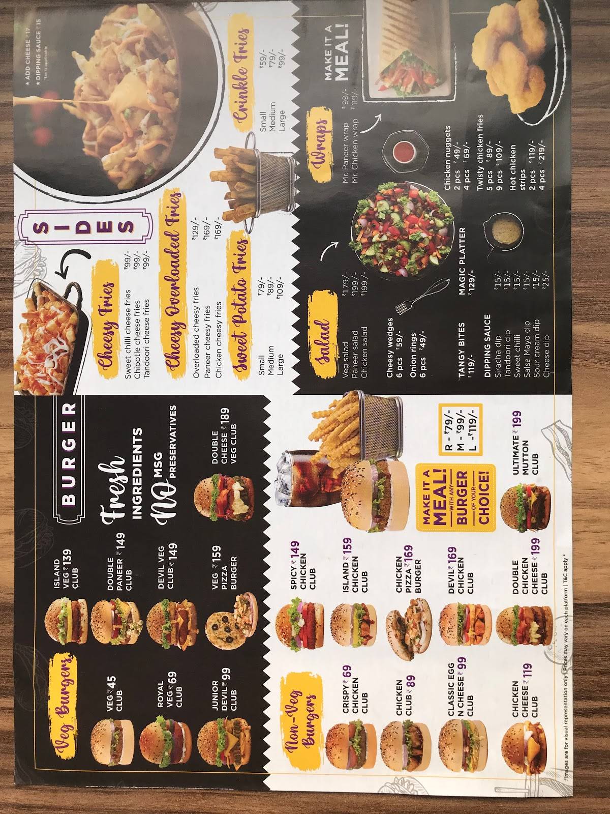 Menu at The Burger Club, Janakpuri, New Delhi, 81A G/F Shop