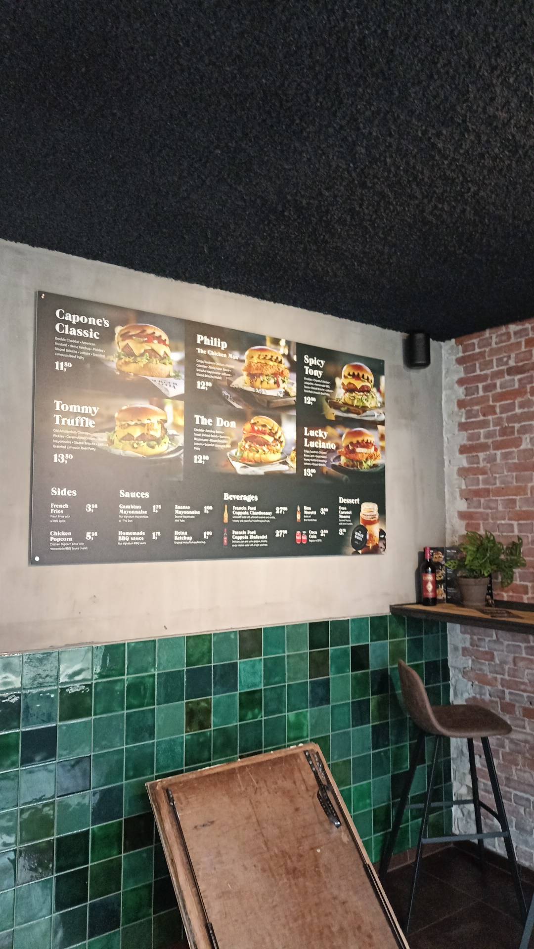Speisekarte von The Burger Maffia Amsterdam Oud West, Amsterdam