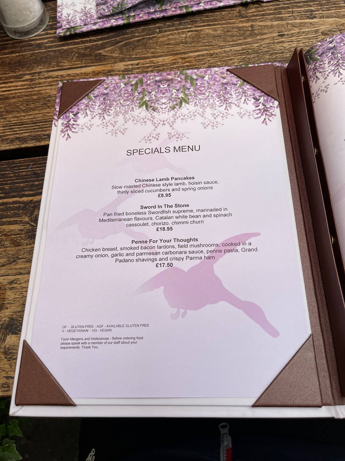 Menu at The Church Inn pub & bar, Cheadle, 90 Ravenoak Rd