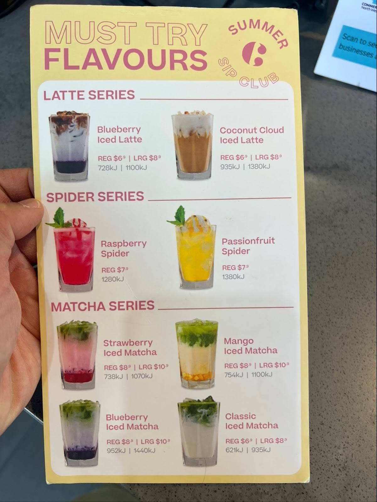 Menu at The Coffee Club Café - Mt Isa, Mount Isa