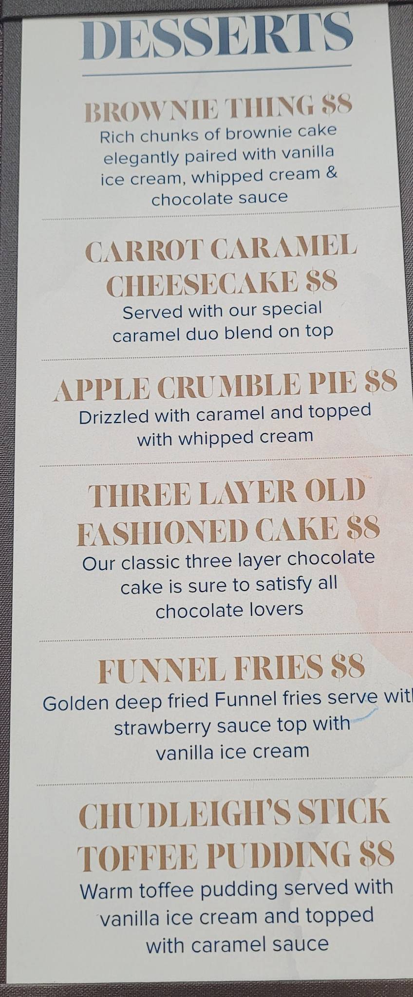 Menu at The Courtyard Bar & Grill, St. Catharines