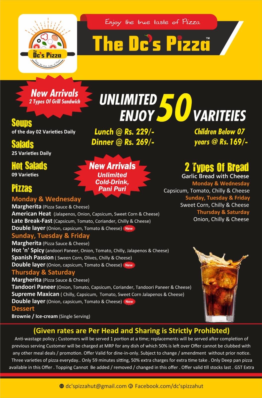 Menu at The Dc's Pizza Hut, Bhavnagar