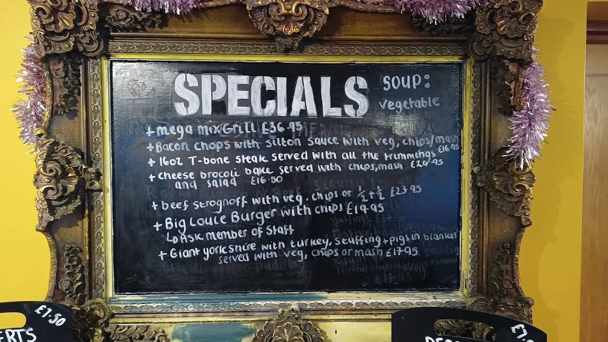 Menu at The Dovenby Ship restaurant, Cockermouth, Dovenby