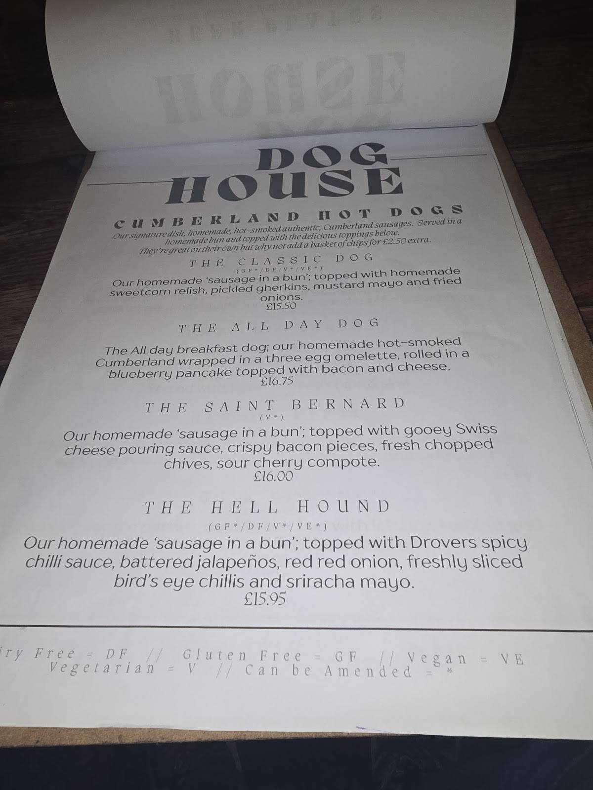 Menu at The Drovers Rest pub & bar, Carlisle, Monkhill