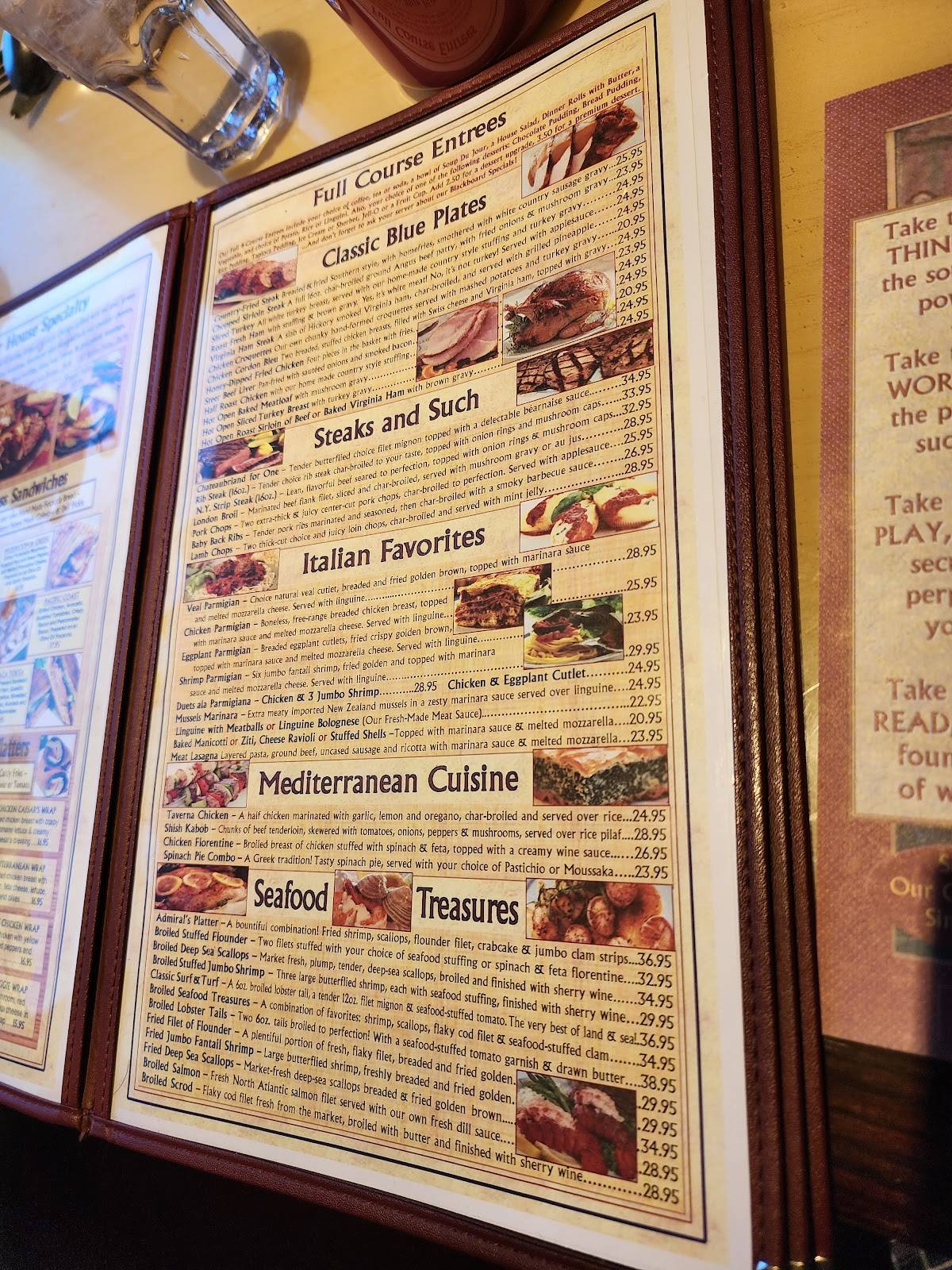 Menu at The Edison Diner restaurant, Edison