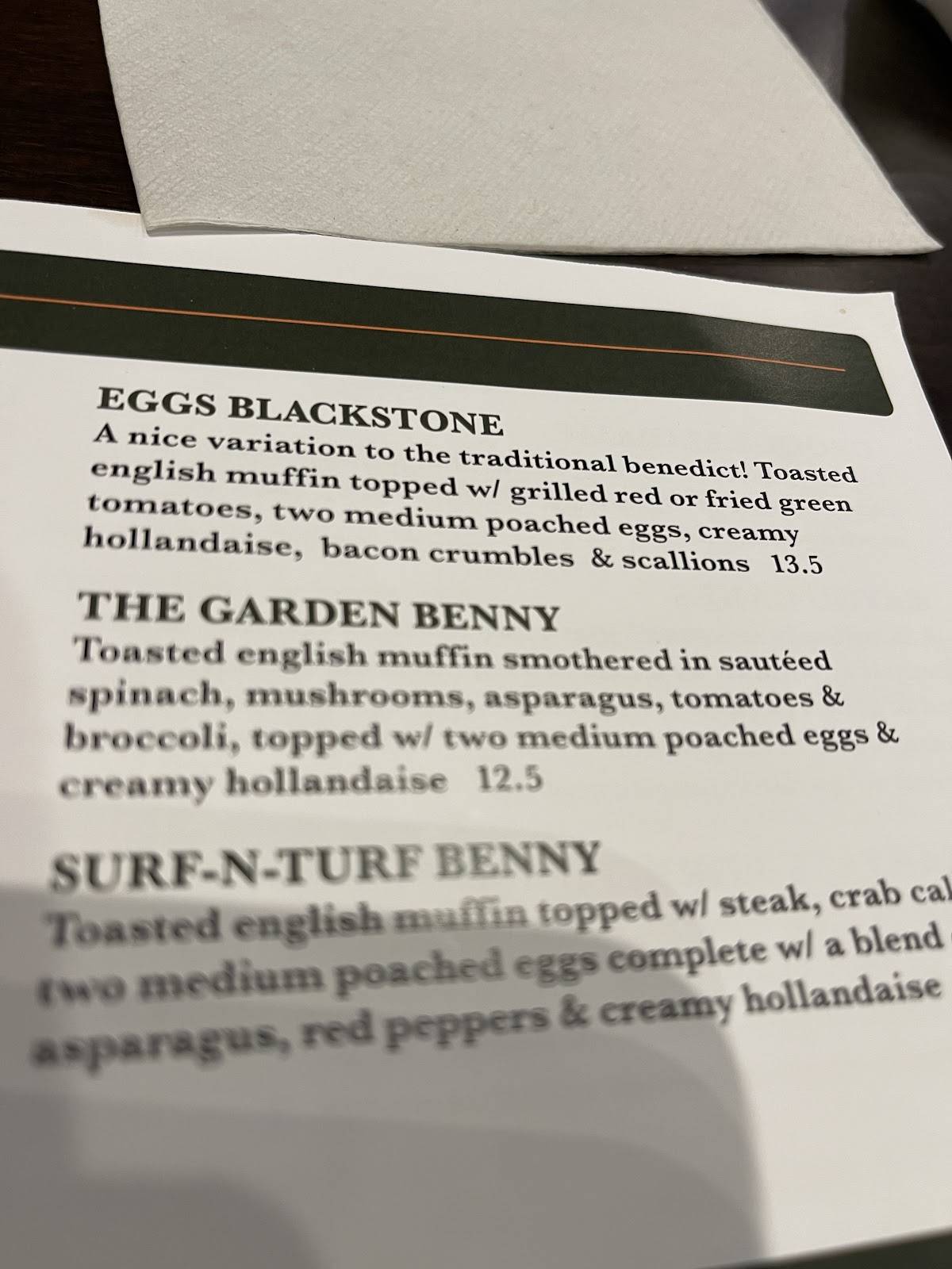 Menu at The Egg Cafe & Eatery, Tallahassee, Austin Davis Ave