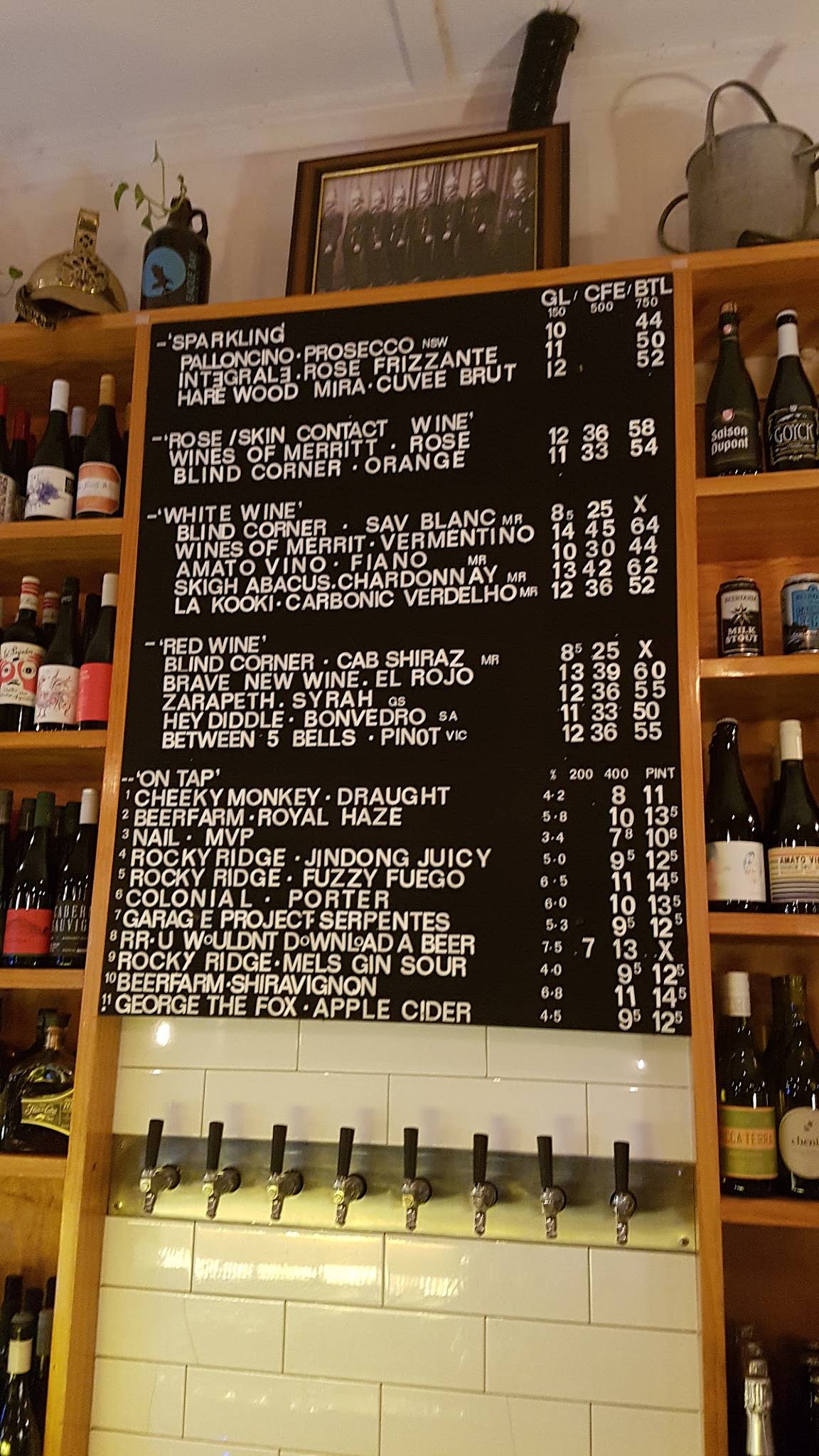 Menu at The Fire Station pub & bar, Busselton
