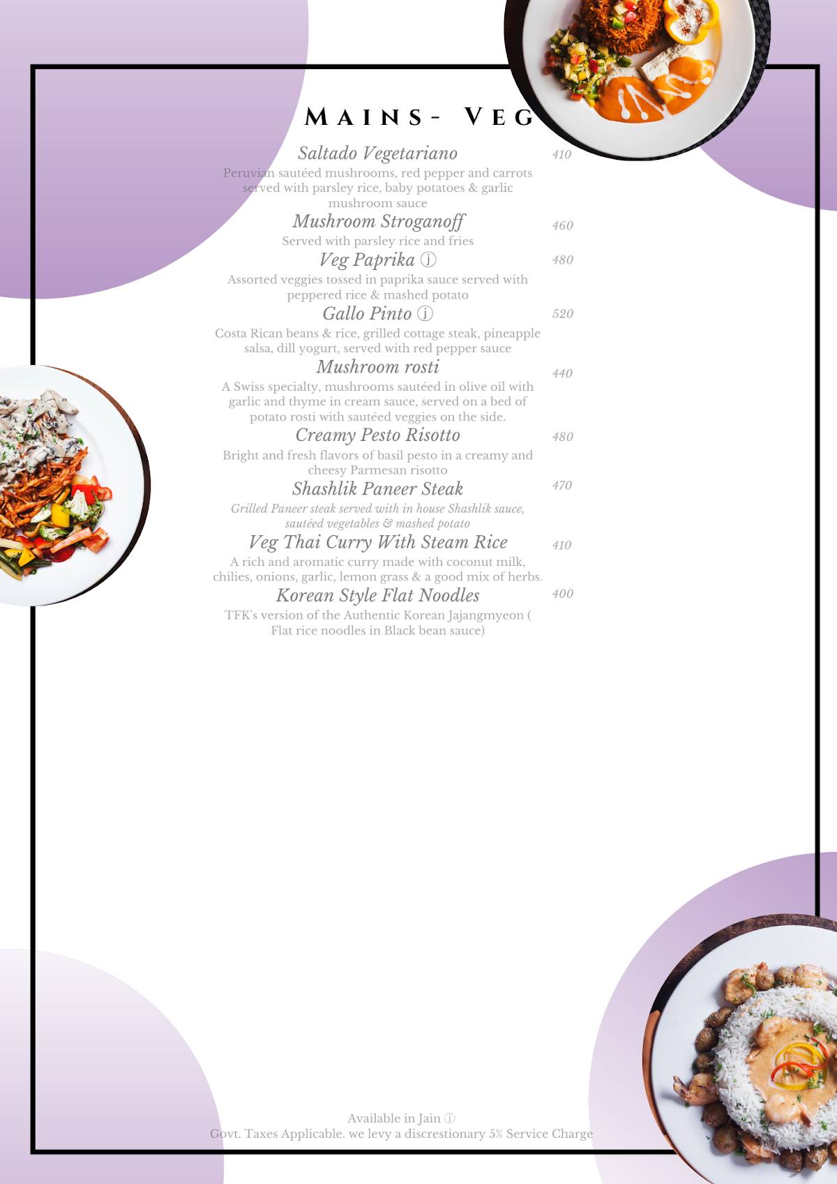 Menu at The Fusion Kitchen, Mumbai, Shop no 1