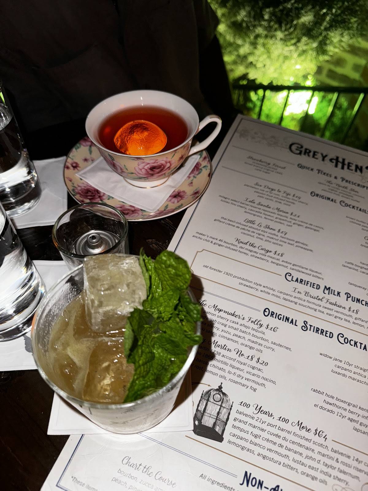Menu at Grey Hen Rx at Century Grand pub & bar, Phoenix