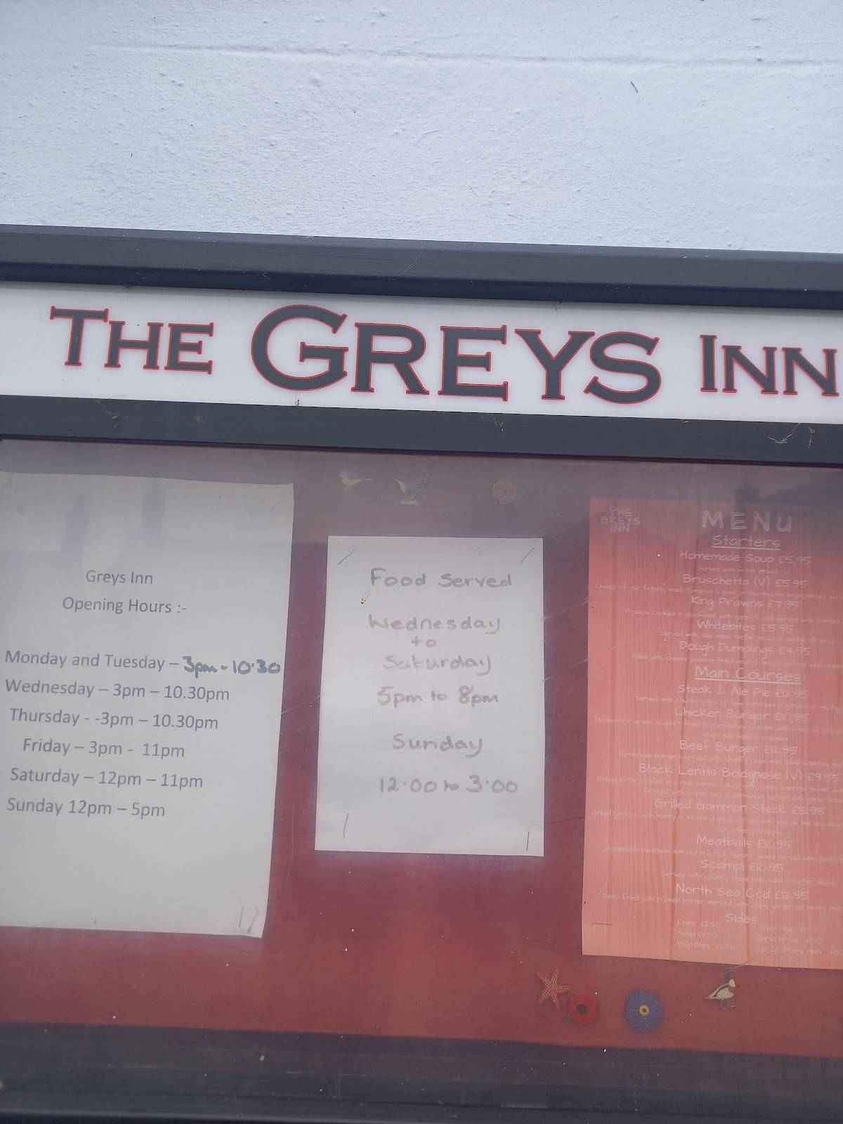 Menu at The Grey's Inn pub & bar, Embleton