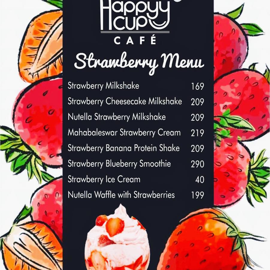 Menu at The Happyy Cup Cafe, Thane, Thane