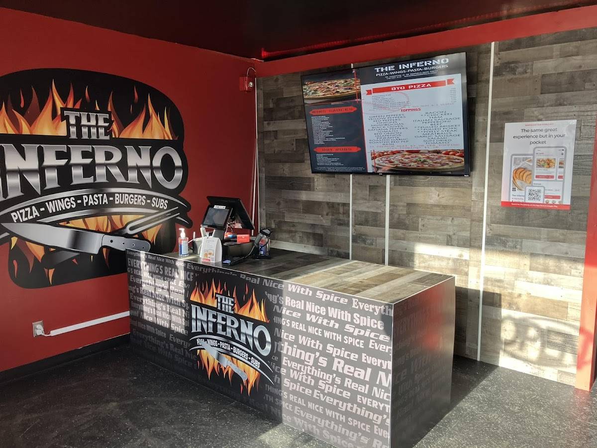 Menu at The Inferno Hartville restaurant, Hartville