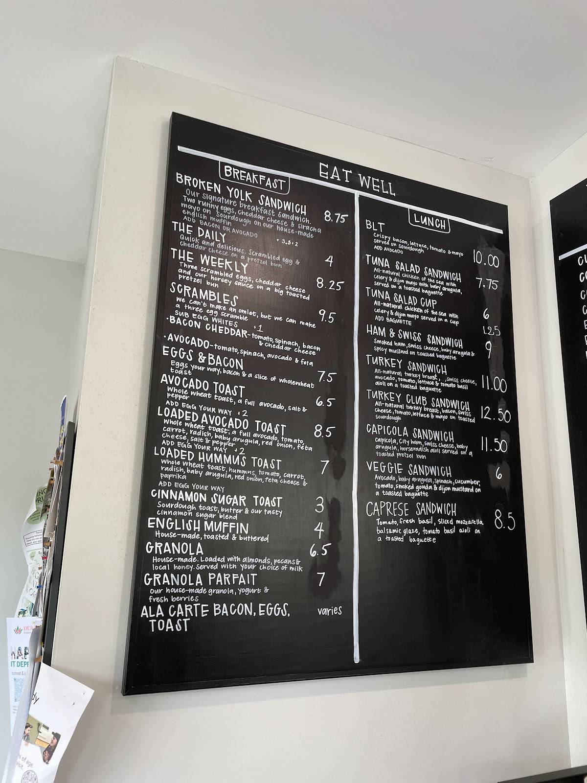 Menu at The Inkwell Bakery & Cafe, Bloomington, 401 S Woodlawn Ave