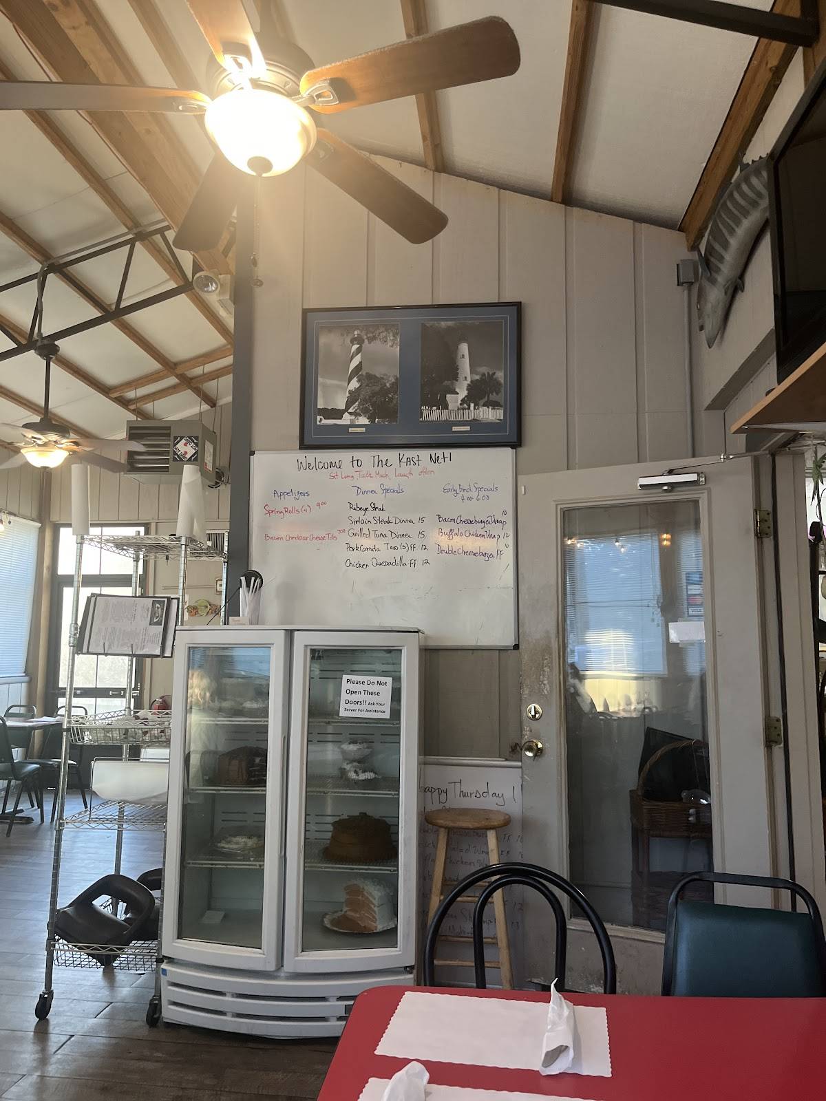 Menu at The Kast Net restaurant, Woodville