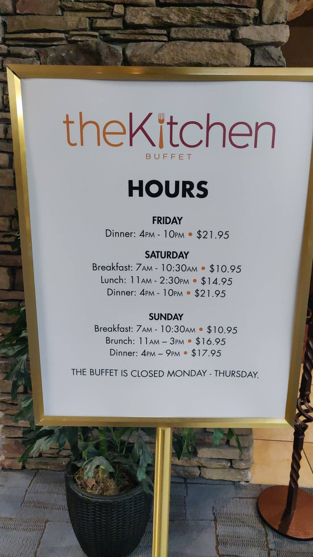 Menu at The Kitchen Buffet and Bistro restaurant, Evansville, 421 NW ...