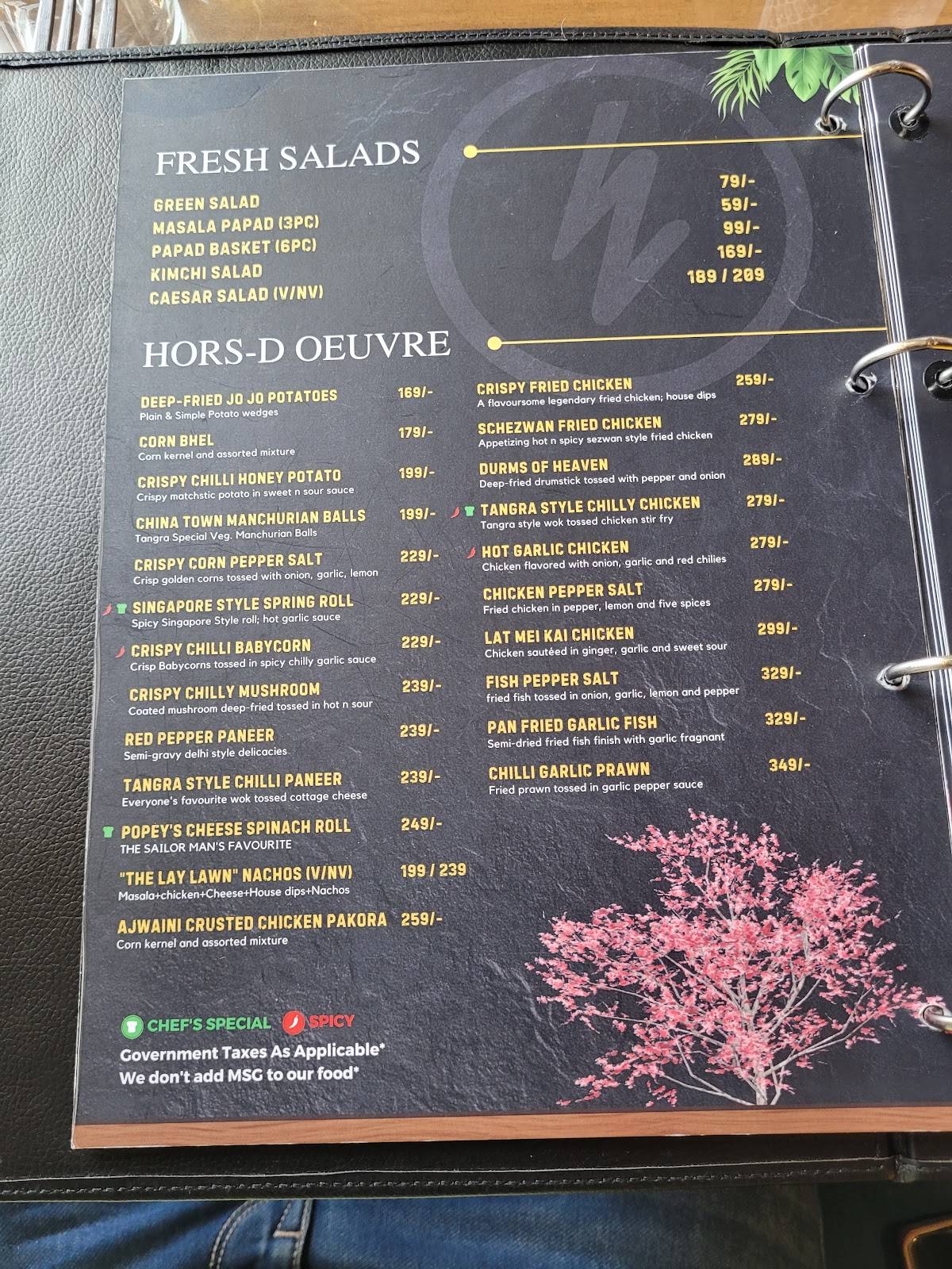 Menu at The Lay lawn, Kanchrapara M