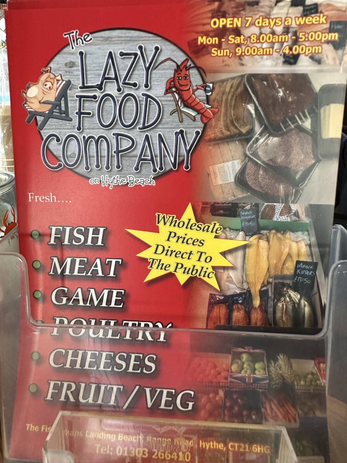 Menu at The Lazy Shack restaurant, Hythe, The Fishermans Landing Beach ...