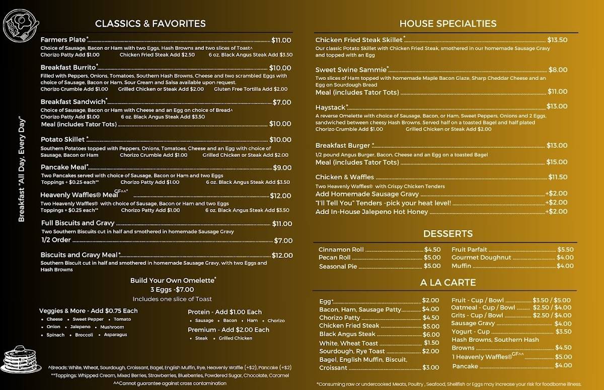 Menu at The Light House Cafe Olde Towne Bellevue, Bellevue