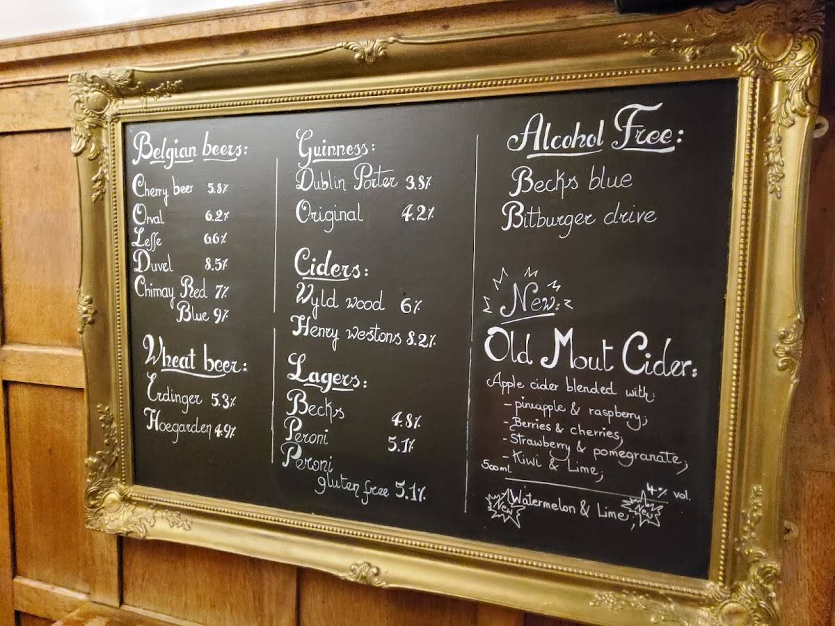 Menu at The Old Green Tree pub & bar, Bath