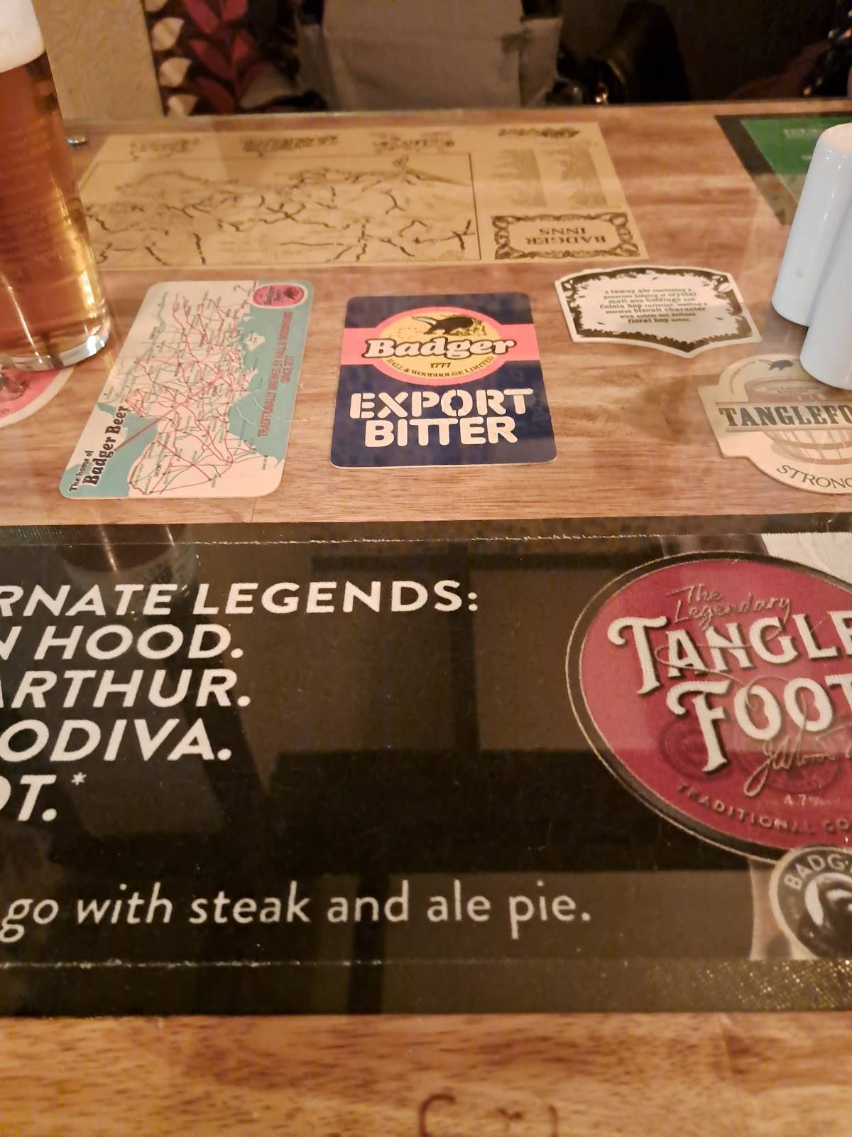 Menu at The Old Ship Aground restaurant, Minehead