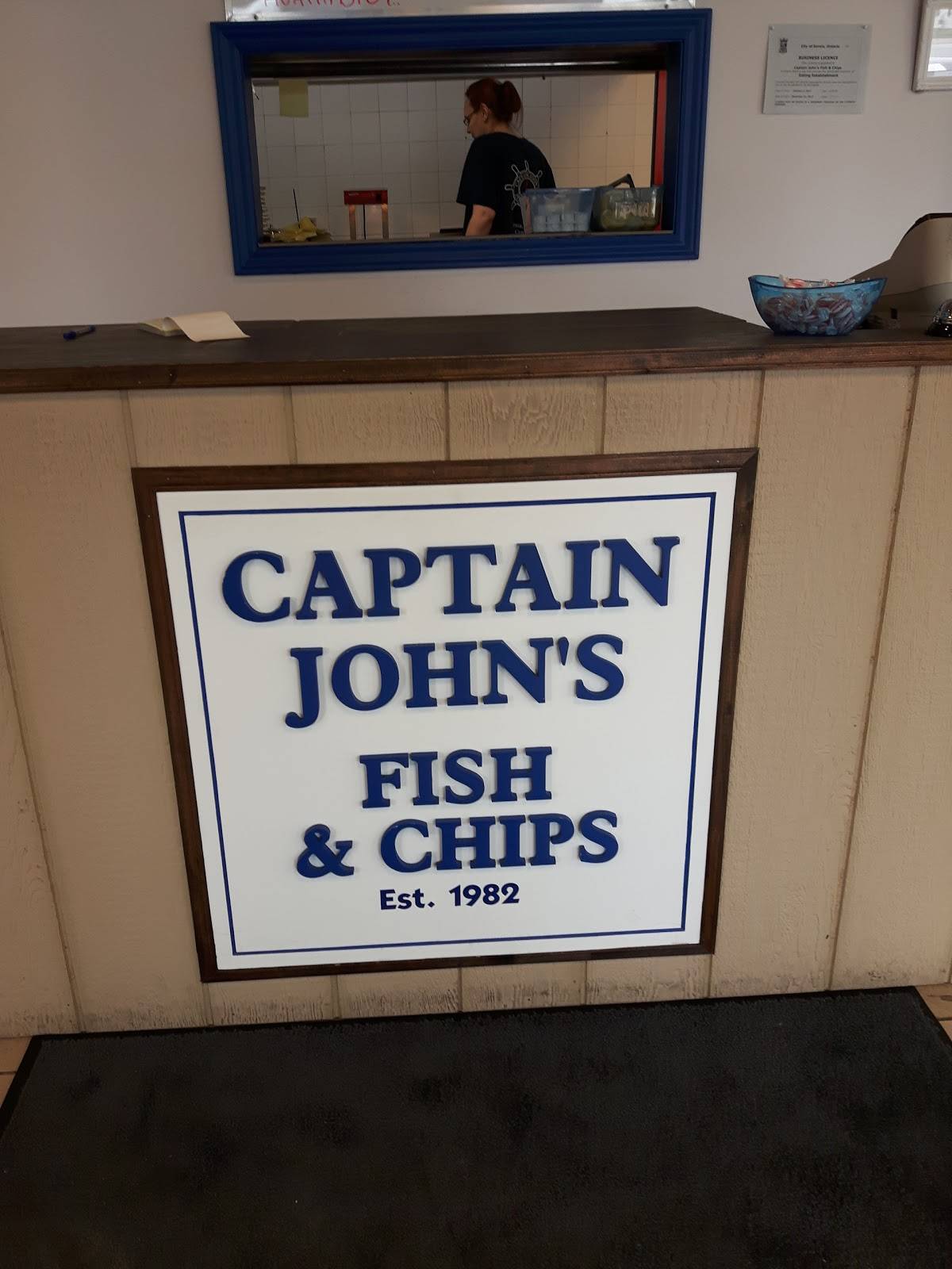 Menu at The Original Captain John's Fish & Chips restaurant, Sarnia ...