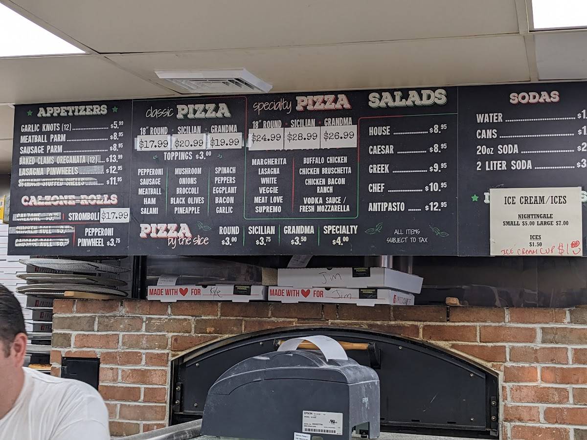 Menu at The Original Pizza Sam pizzeria, Newport News