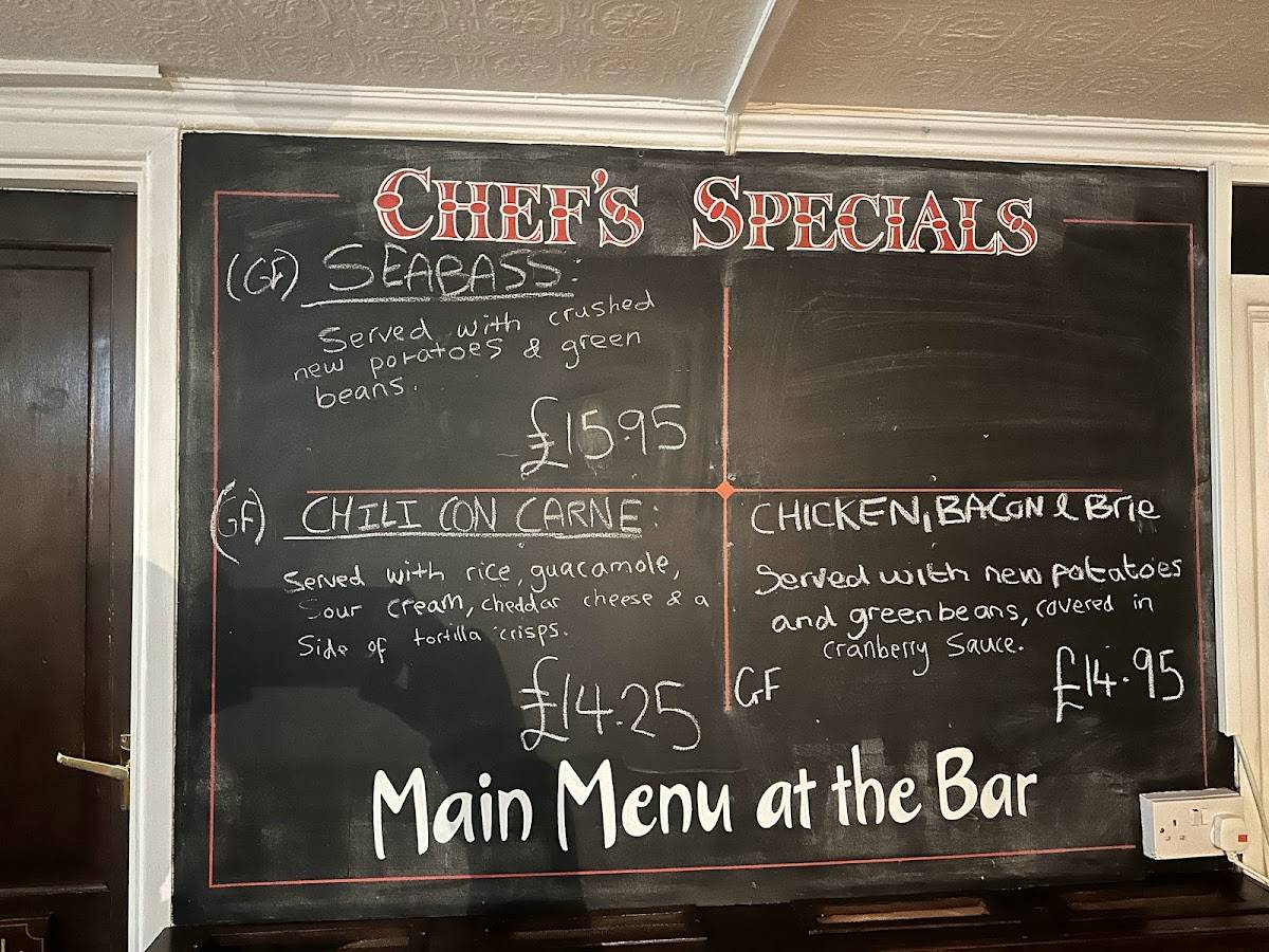 Menu at The Plough Inn pub & bar, Holford, Back Lane