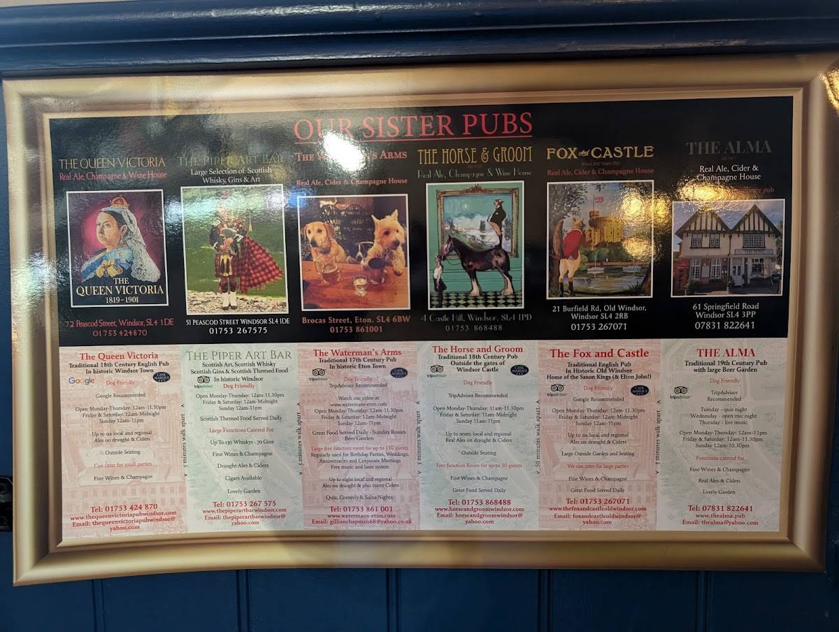 Menu at The Prince Albert pub & bar, Windsor, 2 Clewer Hill Rd