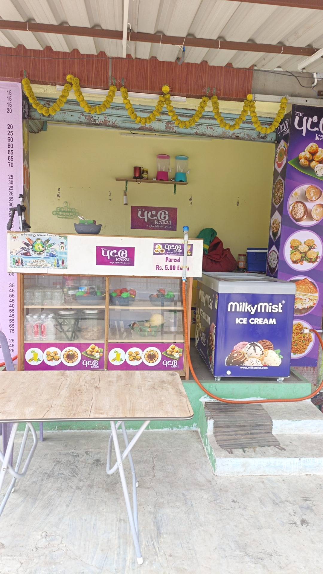 Menu at The Puttu Kadai, Krishnagiri