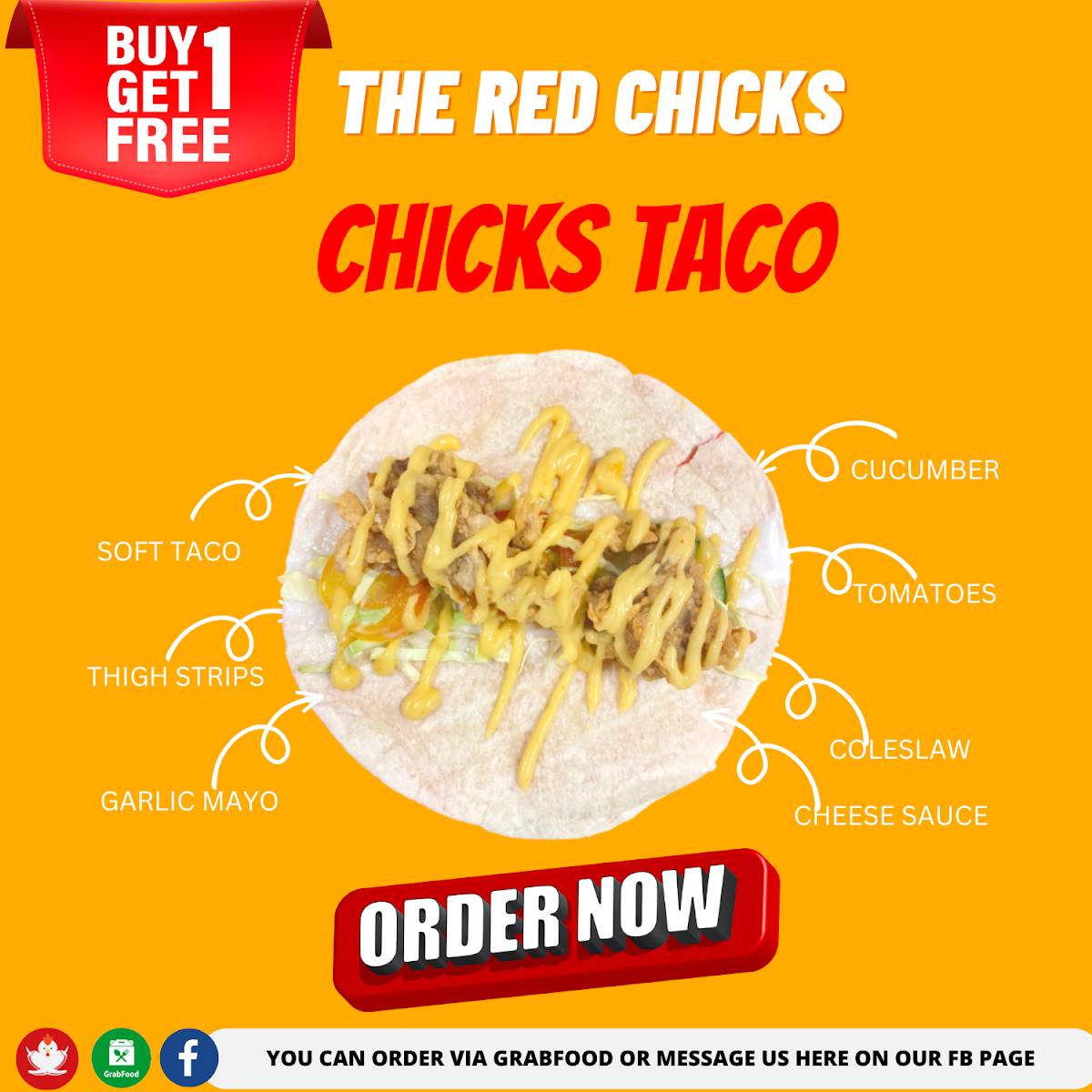 Menu at The Red Chicks restaurant, Quezon City