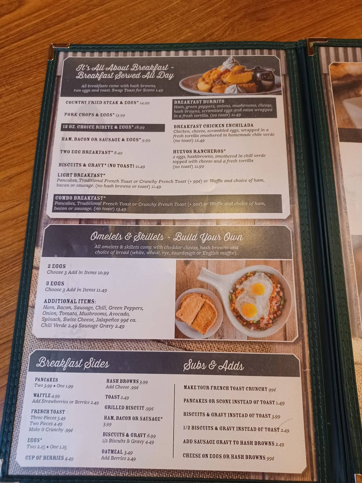 Menu at The Rusted Spoon Ogden restaurant, Ogden