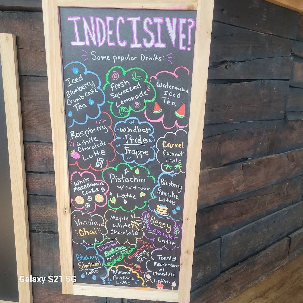 Menu at The Rustic Blend Cafe, Windber