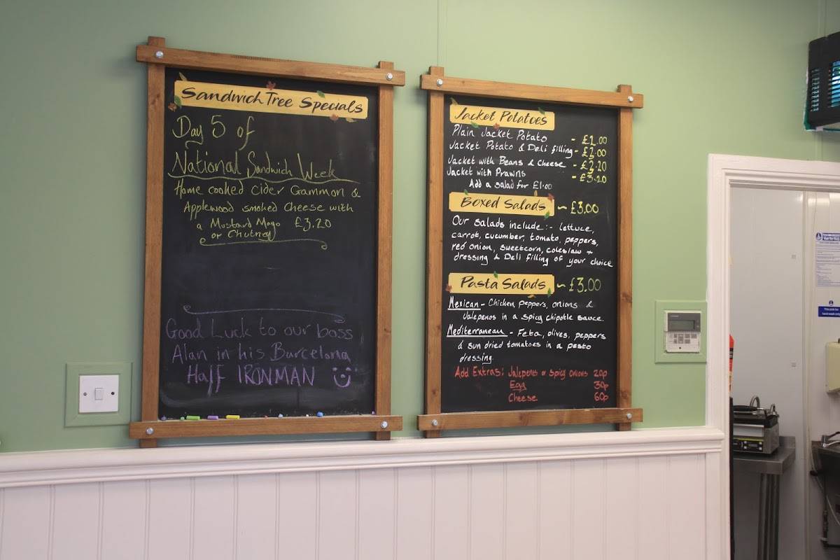 Menu at The Sandwich Tree, Sunderland