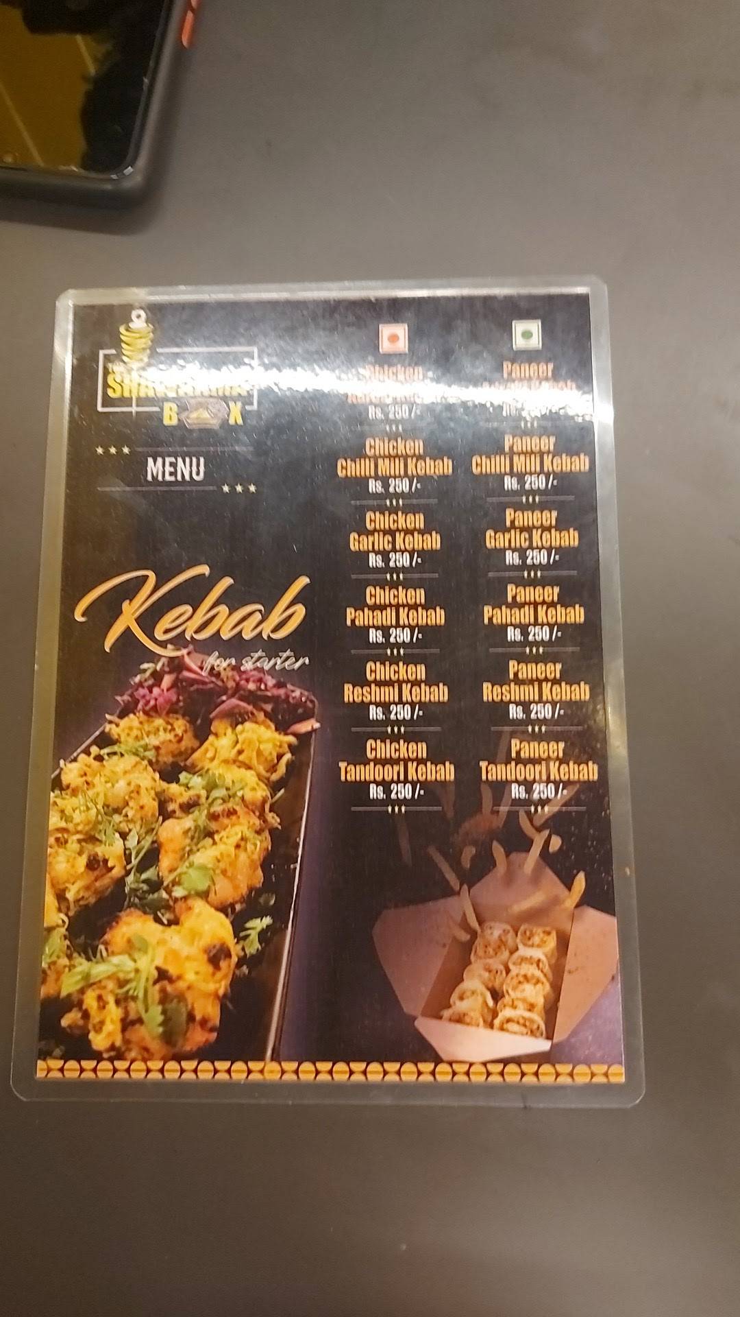 Menu at The Shawarma Box, Thane, Shop No 3