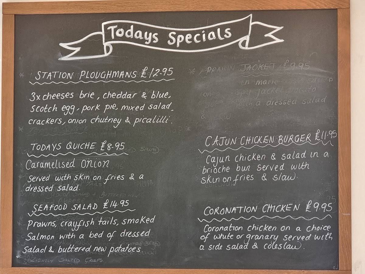 Menu at Blackham Station Cafe Reepham, Cawston
