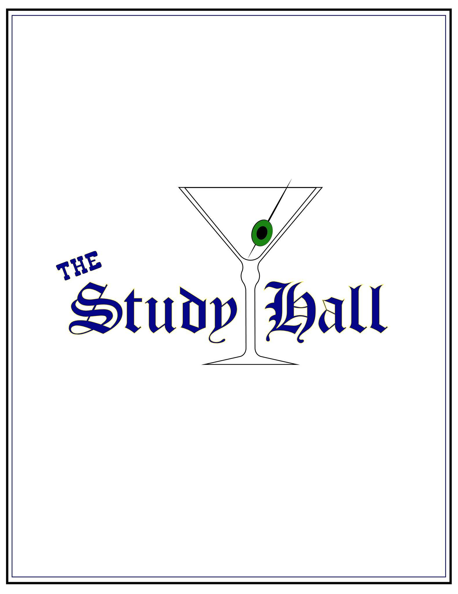 Menu at The Study Hall pub & bar, Santa Barbara, 519 State St