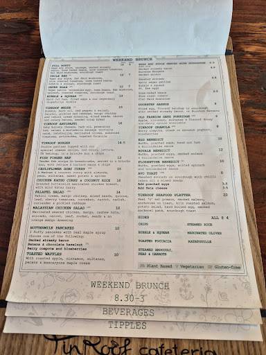 Menu at The Tin Roof Cafe and Bakery, Woodham Mortimer