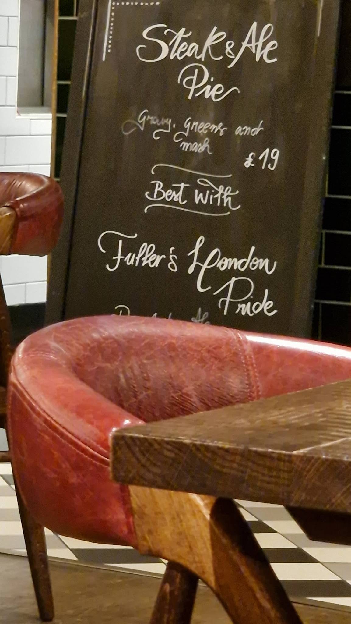 Menu at The Trinity Bell, EC3 restaurant, London