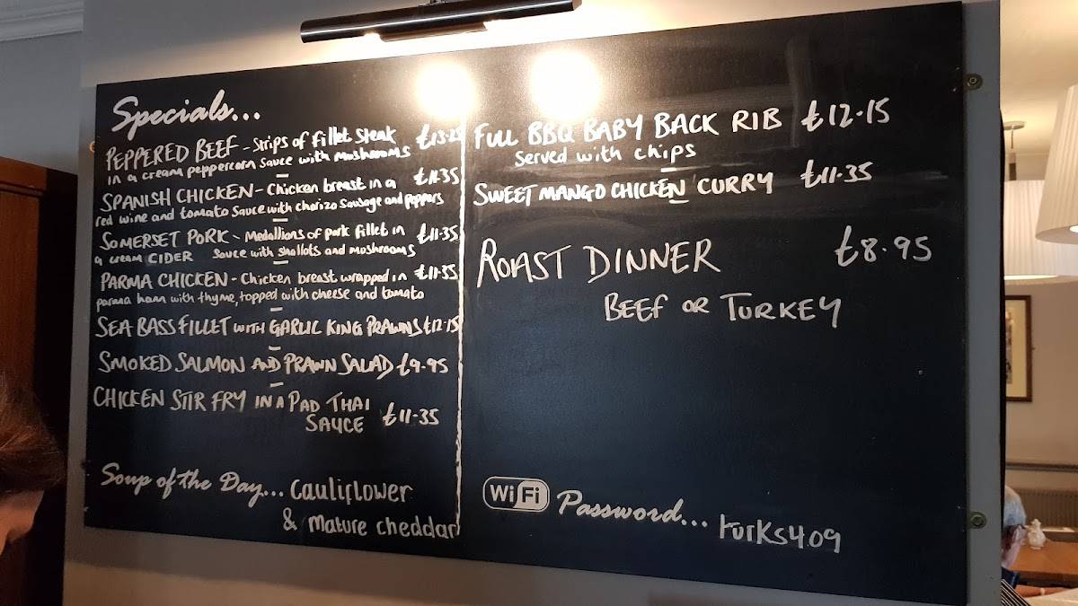 Menu at The Turks Head pub & bar, Oldham