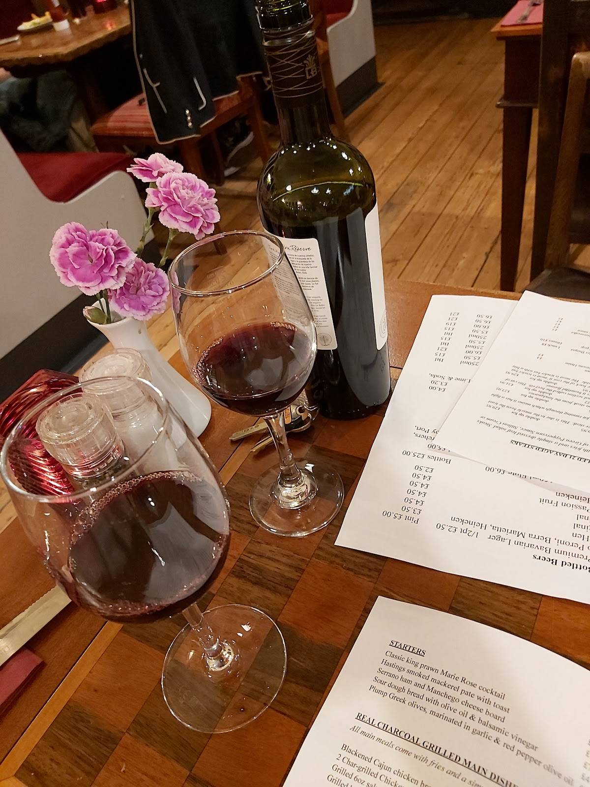 Menu at The Two Bulls Steakhouse, Eastbourne