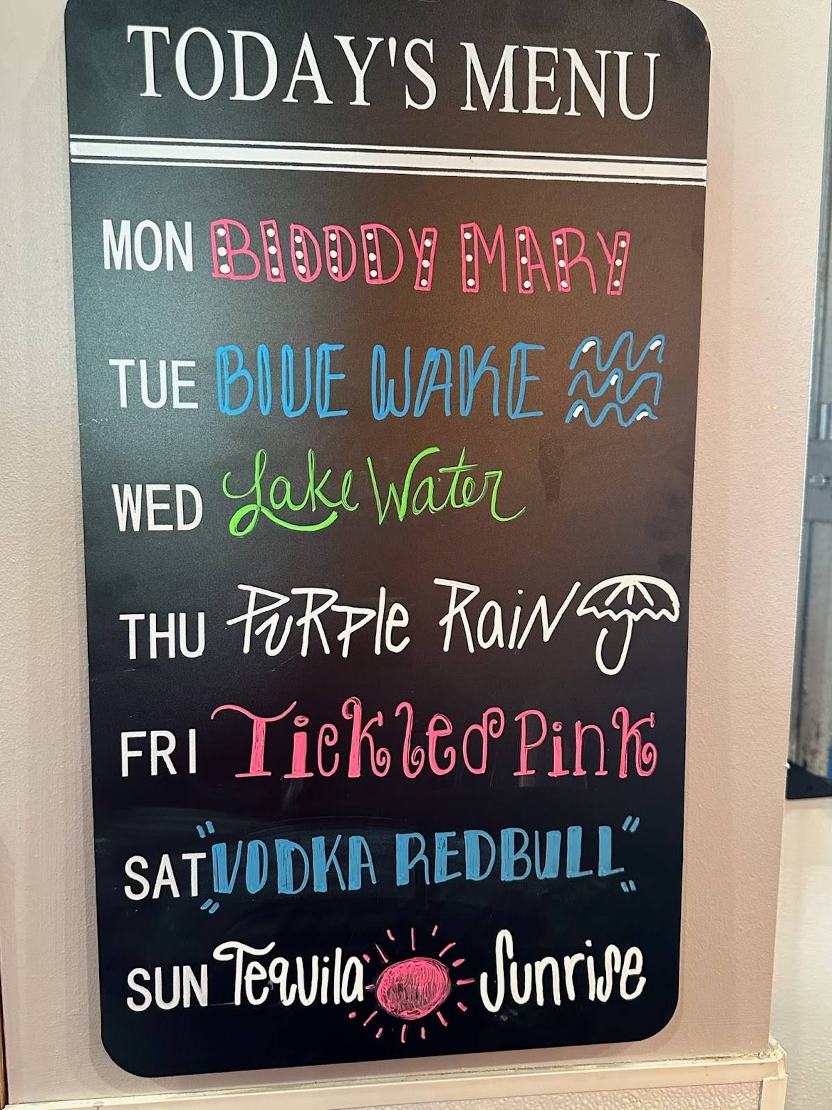 Menu at The Wake By Big Mike's restaurant, Guntersville